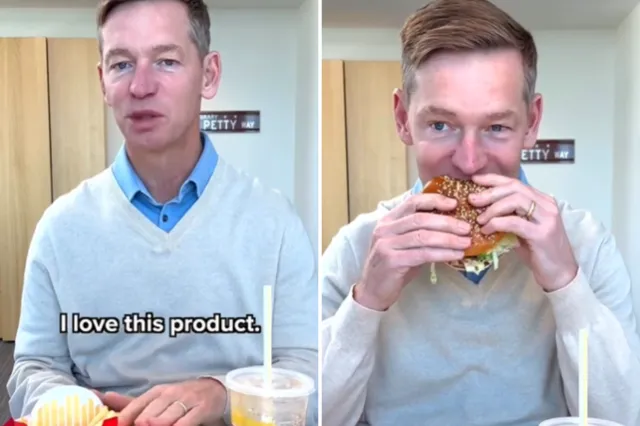 McDonald’s CEO Goes Viral for How He Eats New Burger ‘Product’ - Newsweek