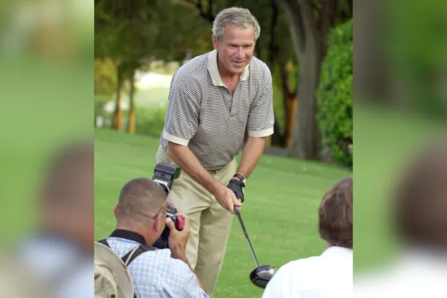 Bush’s Comment About War and Golf Go Viral As Trump Seen at Palm Beach ...