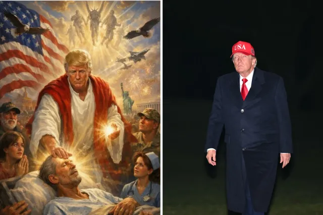 Did Donald Trump add demon to AI Jesus image? What we know - Newsweek
