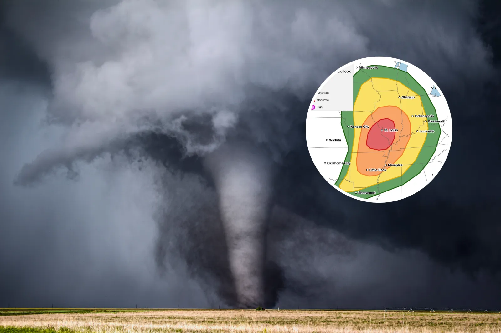 ‘Intense’ Tornado Threat Map as Risk Level Issued for Midwest - Newsweek