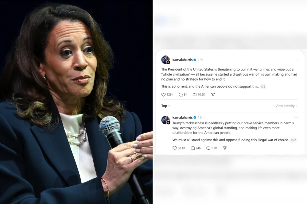 Kamala Harris Posts Fiery Statement on Donald Trump: Read in Full ...
