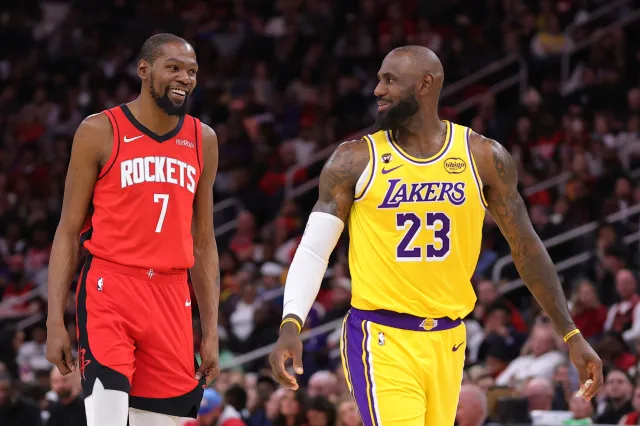 Postgame Interaction Between LeBron James and Kevin Durant Goes Viral ...