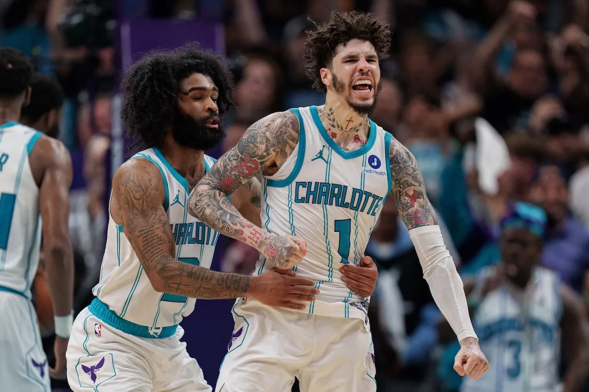 LaMelo Ball Goes Viral for Punching Hornets Mascot in Wild Postgame ...