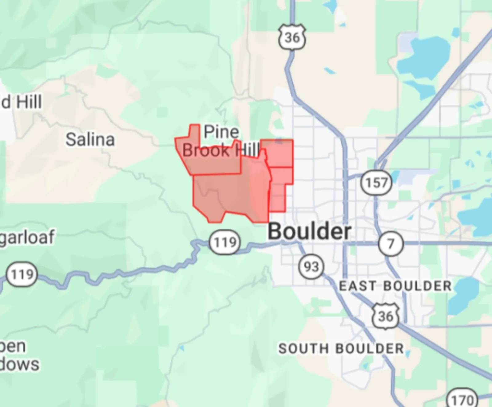 Boulder Wildfire: Evacuation Warning Map as Goat Trail Fire Approaches ...