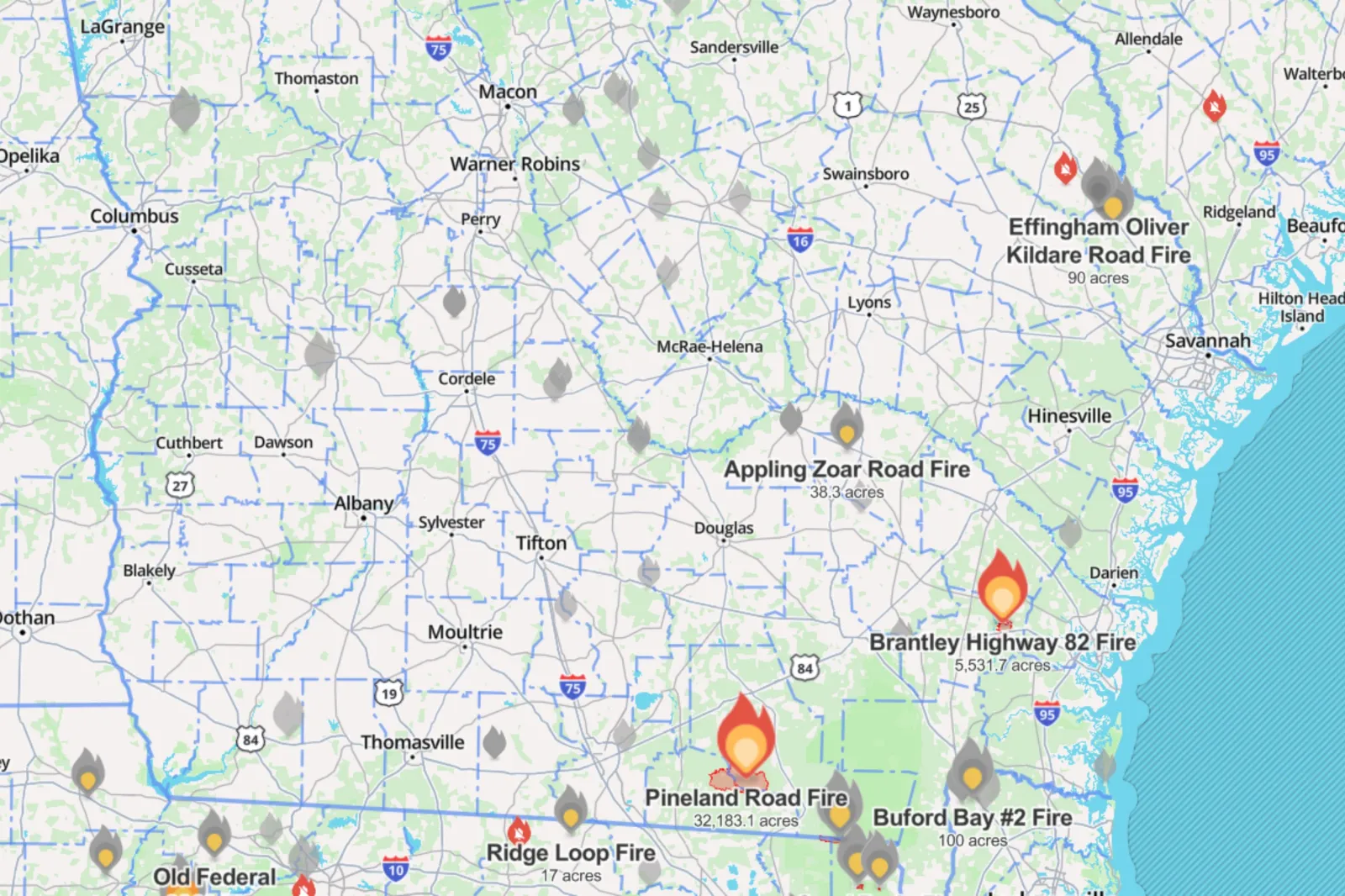 Georgia Wildfire Update: 90 Homes Destroyed As Blaze Escalates - Newsweek