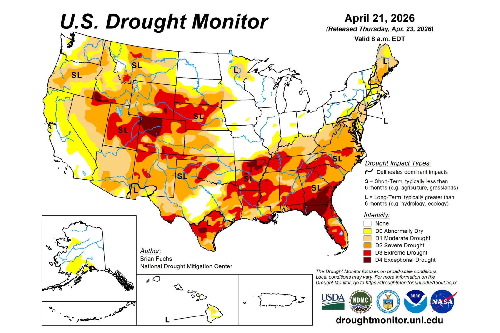 America struck by worst drought in 14 years—these states are worst ...