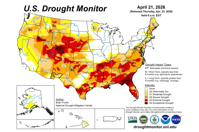 America struck by worst drought in 14 years—these states are worst ...