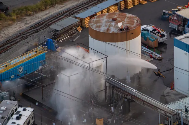 Garden Grove Chemical Tank Drops to 93 Degrees as Explosion Risk ...