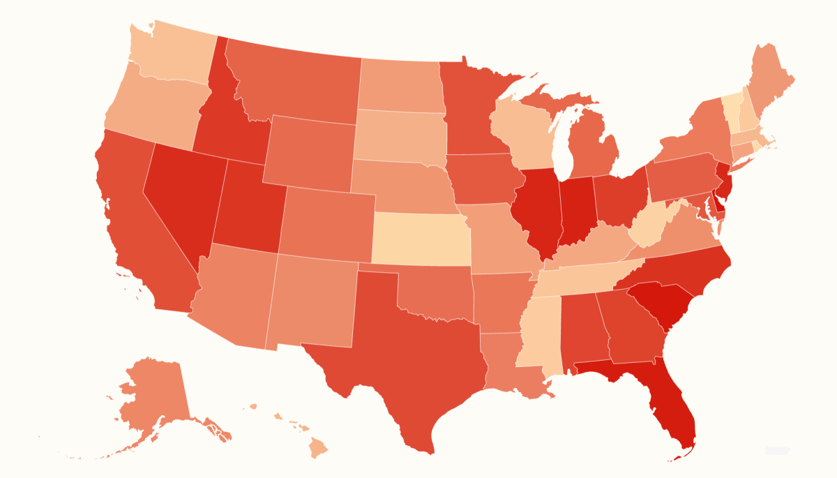 Map Shows Foreclosure Rates in Each State as Trump Faces Economic ...