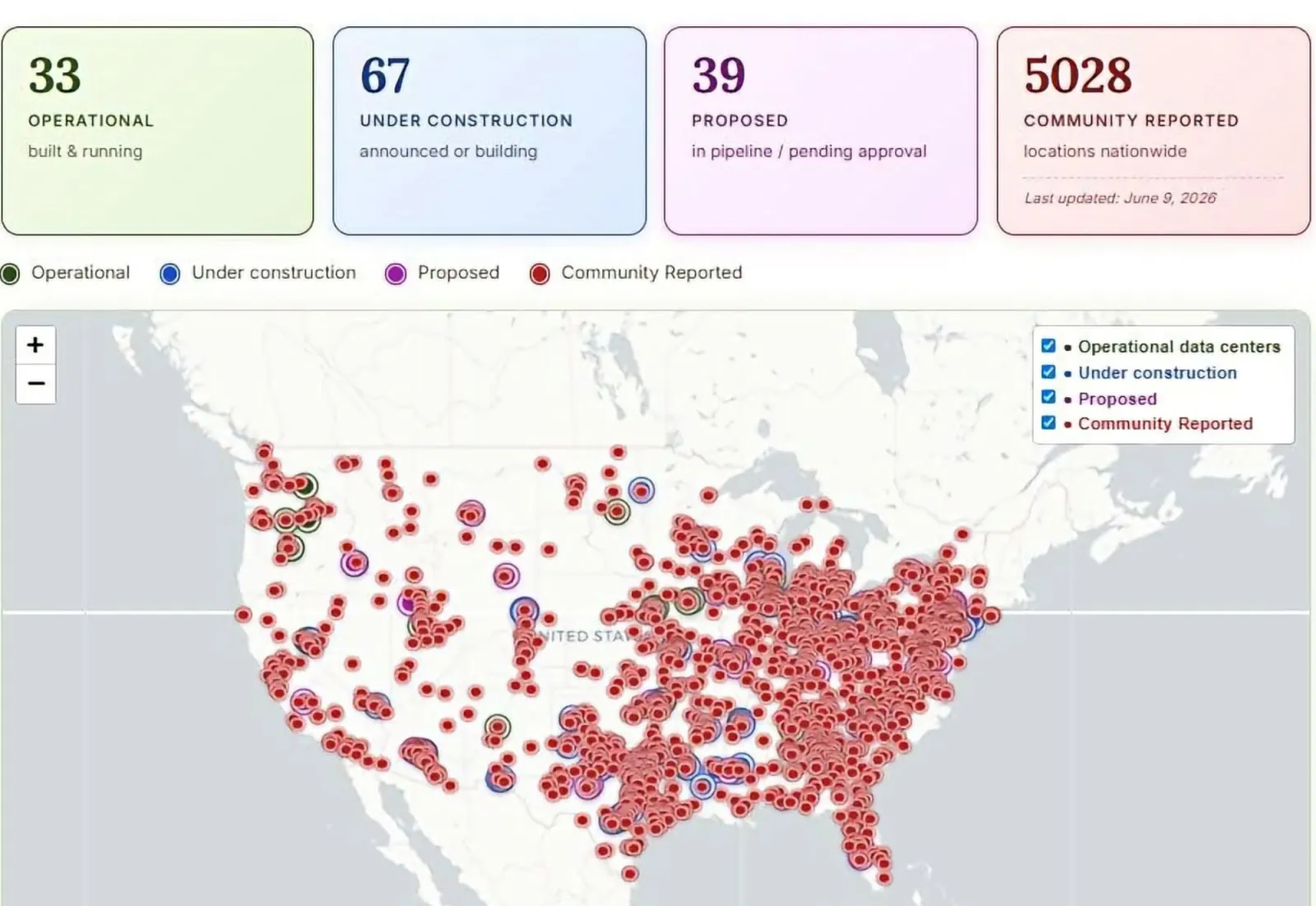 Erin Brockovich adds thousands of new data center concerns to map ...