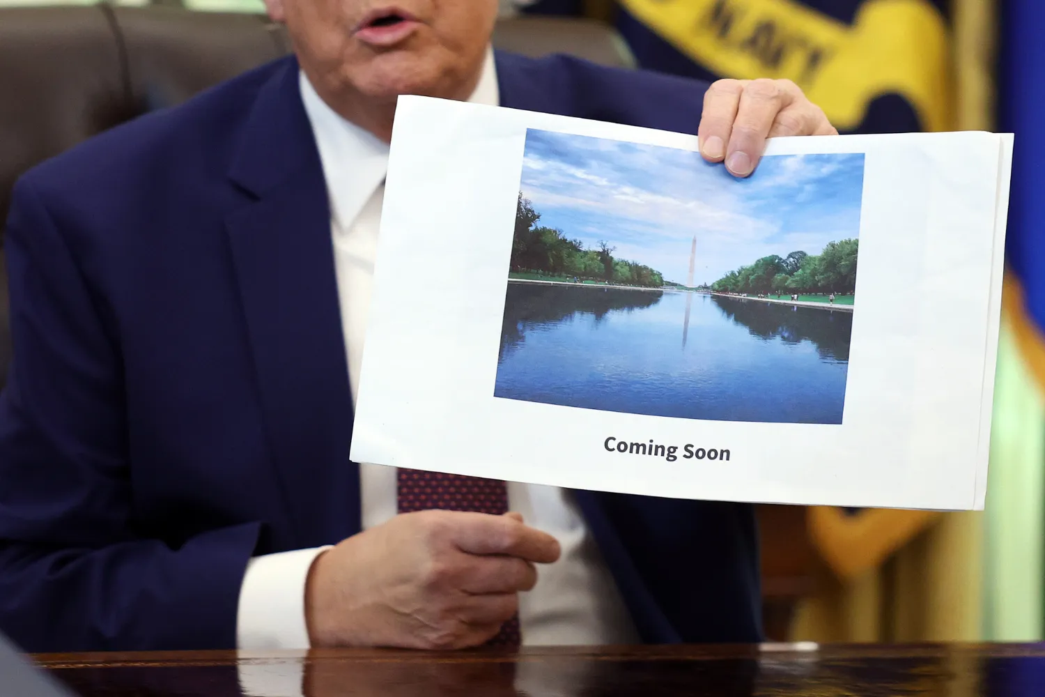 Trump Admin Moves to Dismiss Reflecting Pool Lawsuit - Newsweek